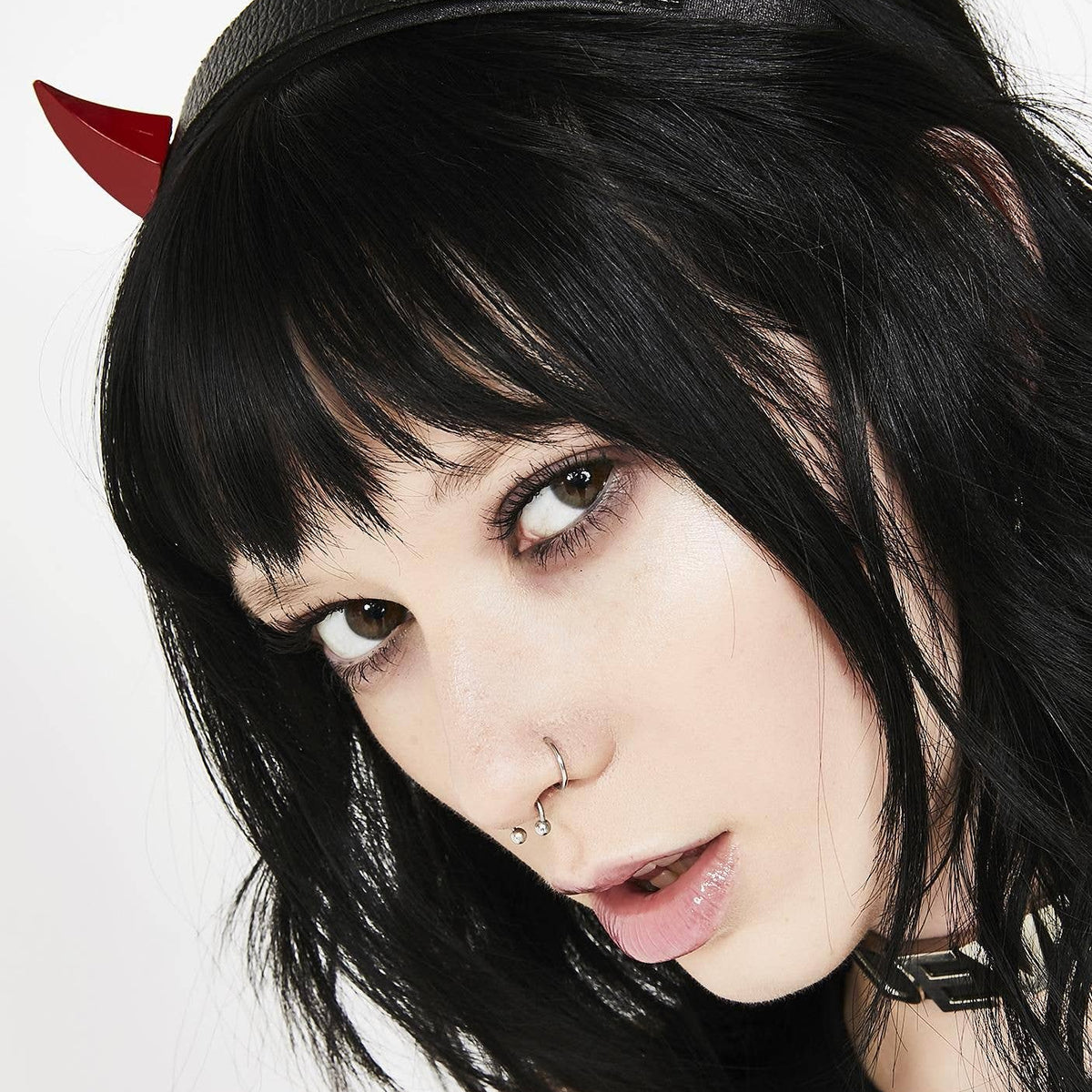 Devil Headband with Red Horns – Witch Vamp
