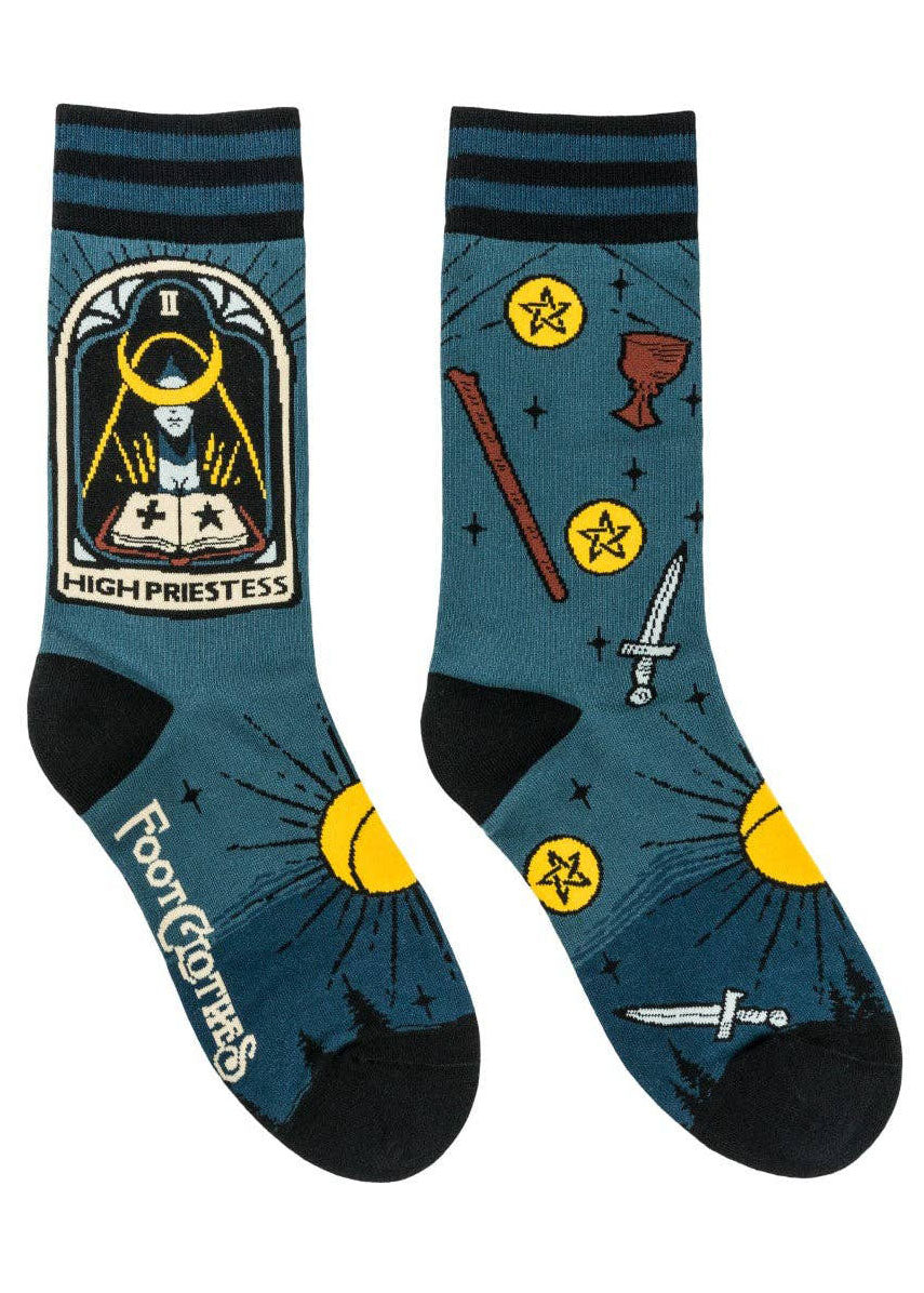 The High Priestess Tarot Nouveau Crew Socks – Witch Vamp