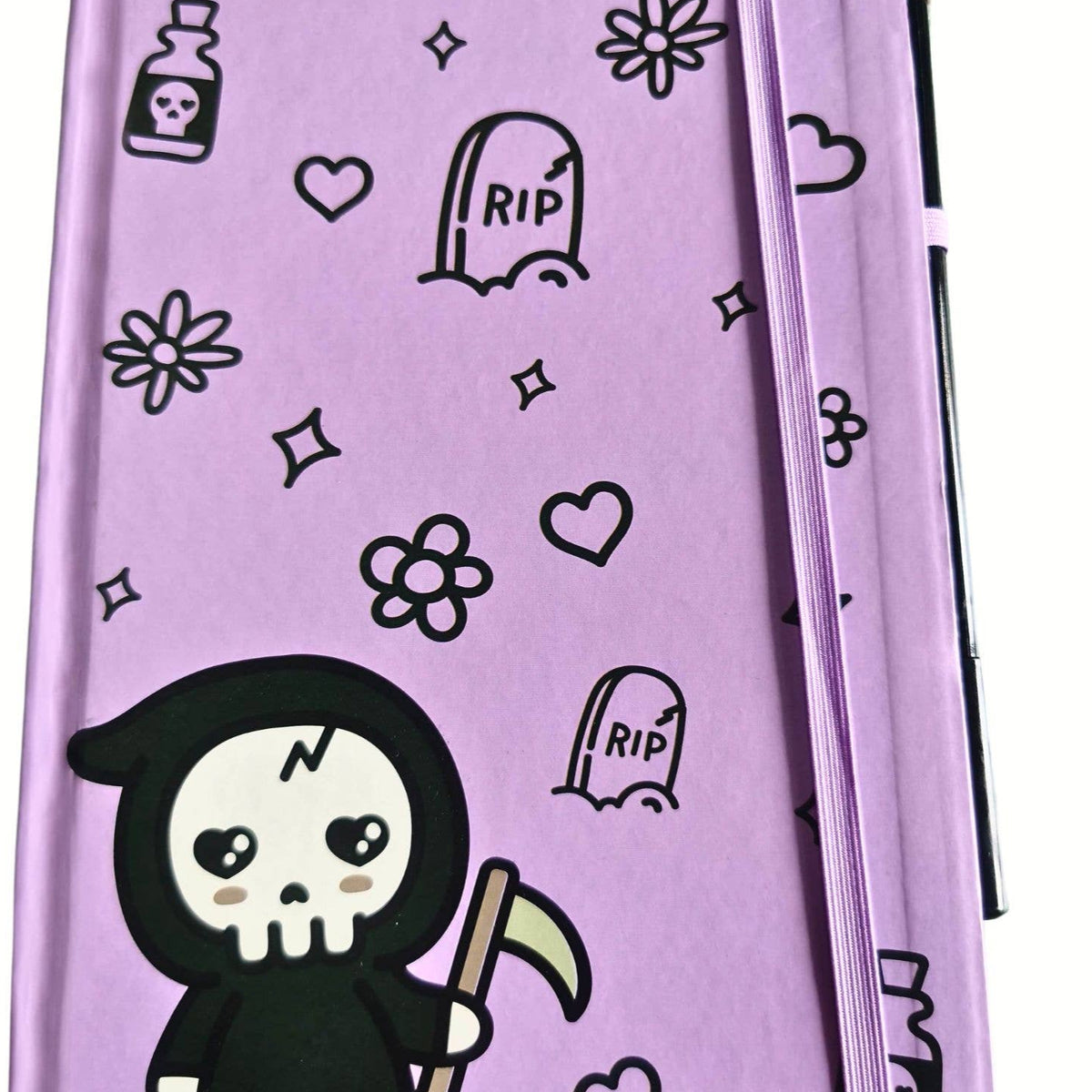 Pastel Goth Grim Reaper - Lined Journal & Scythe Pen – Witch Vamp