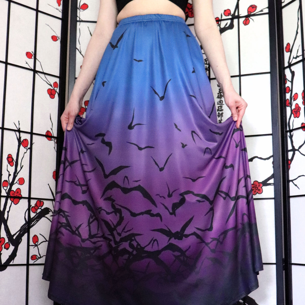 Swarm Maxi Skirt with Pockets – Witch Vamp