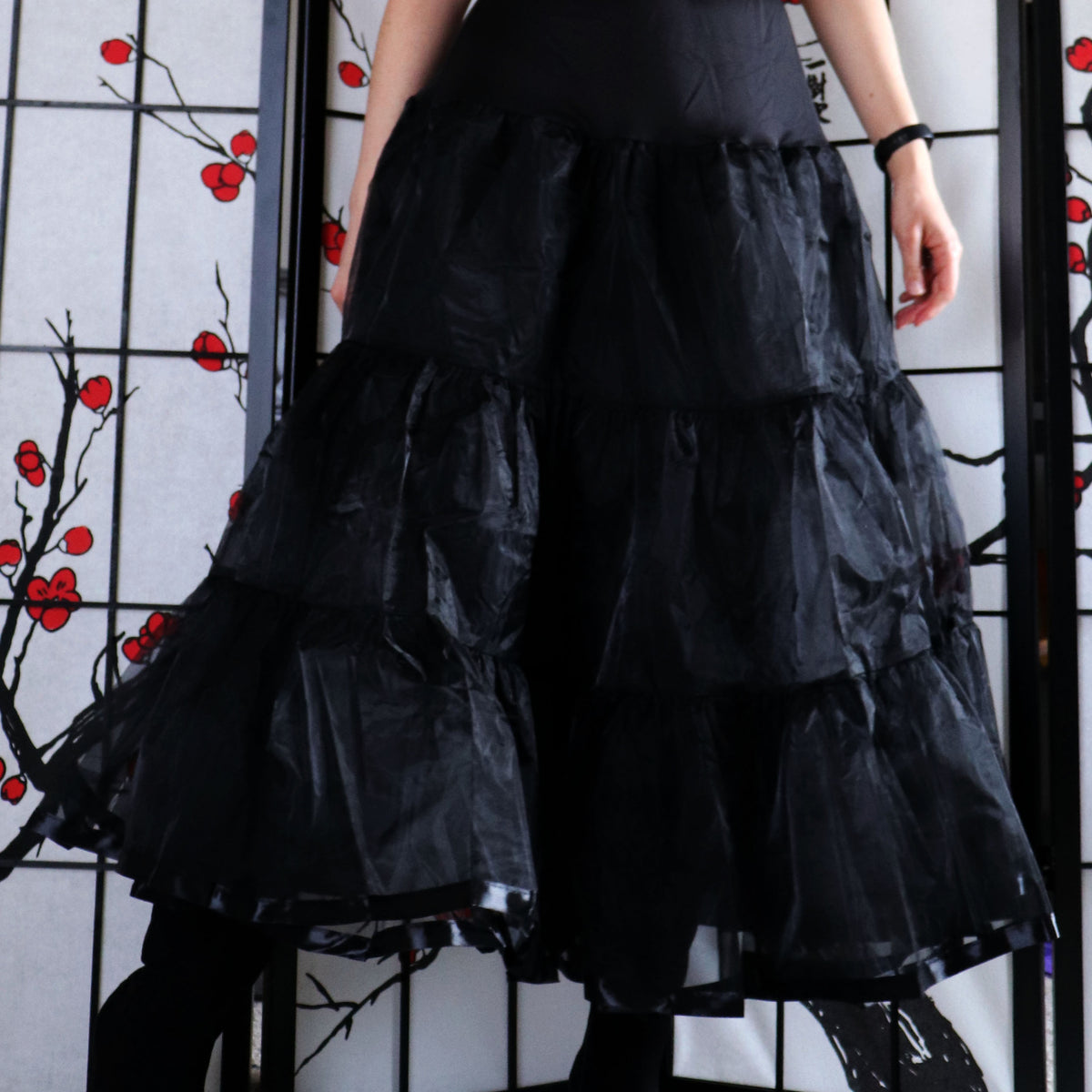 Petticoat for Skirts - Ankle Length - Black – Witch Vamp